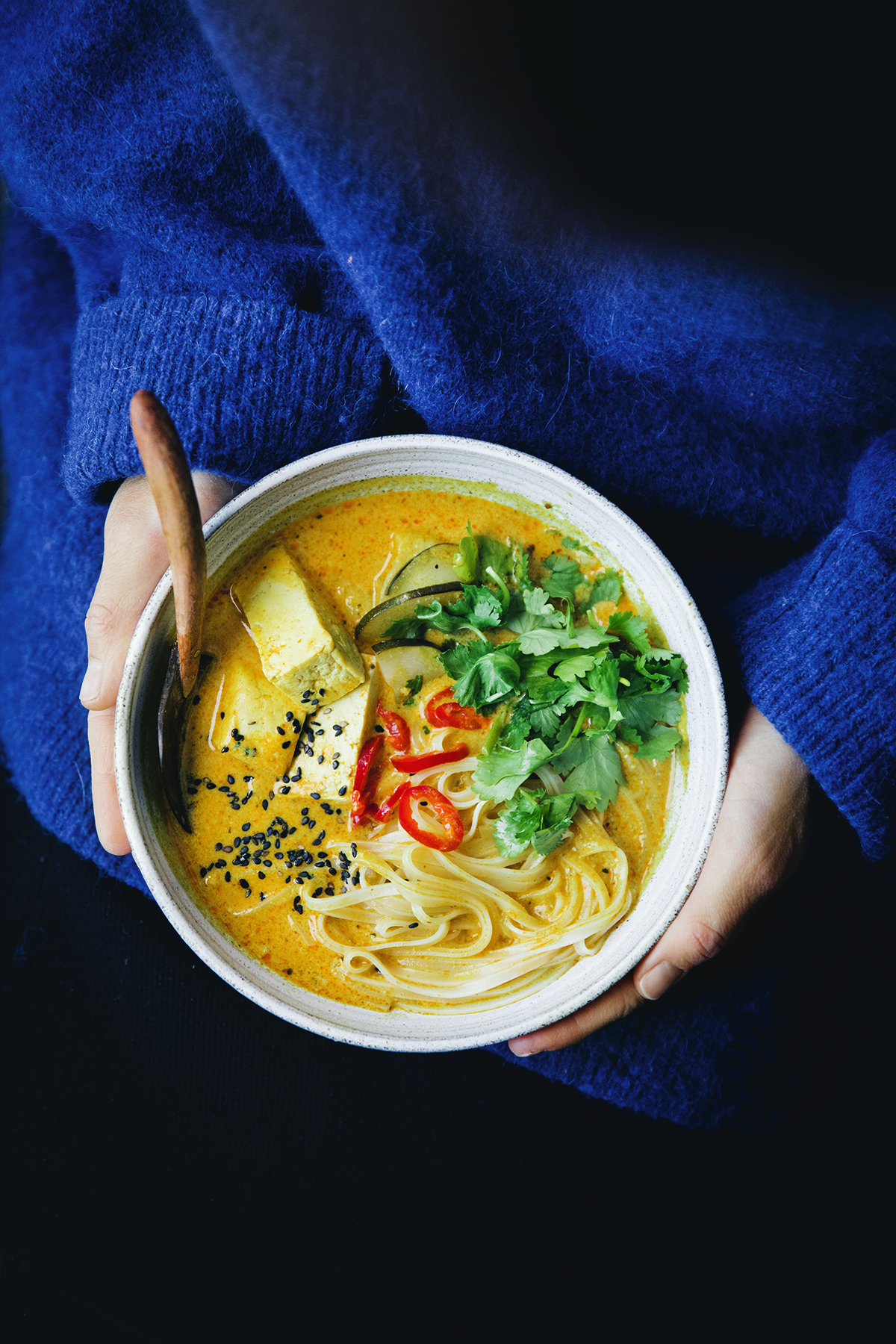 Rask vegansk laksa- Helios
